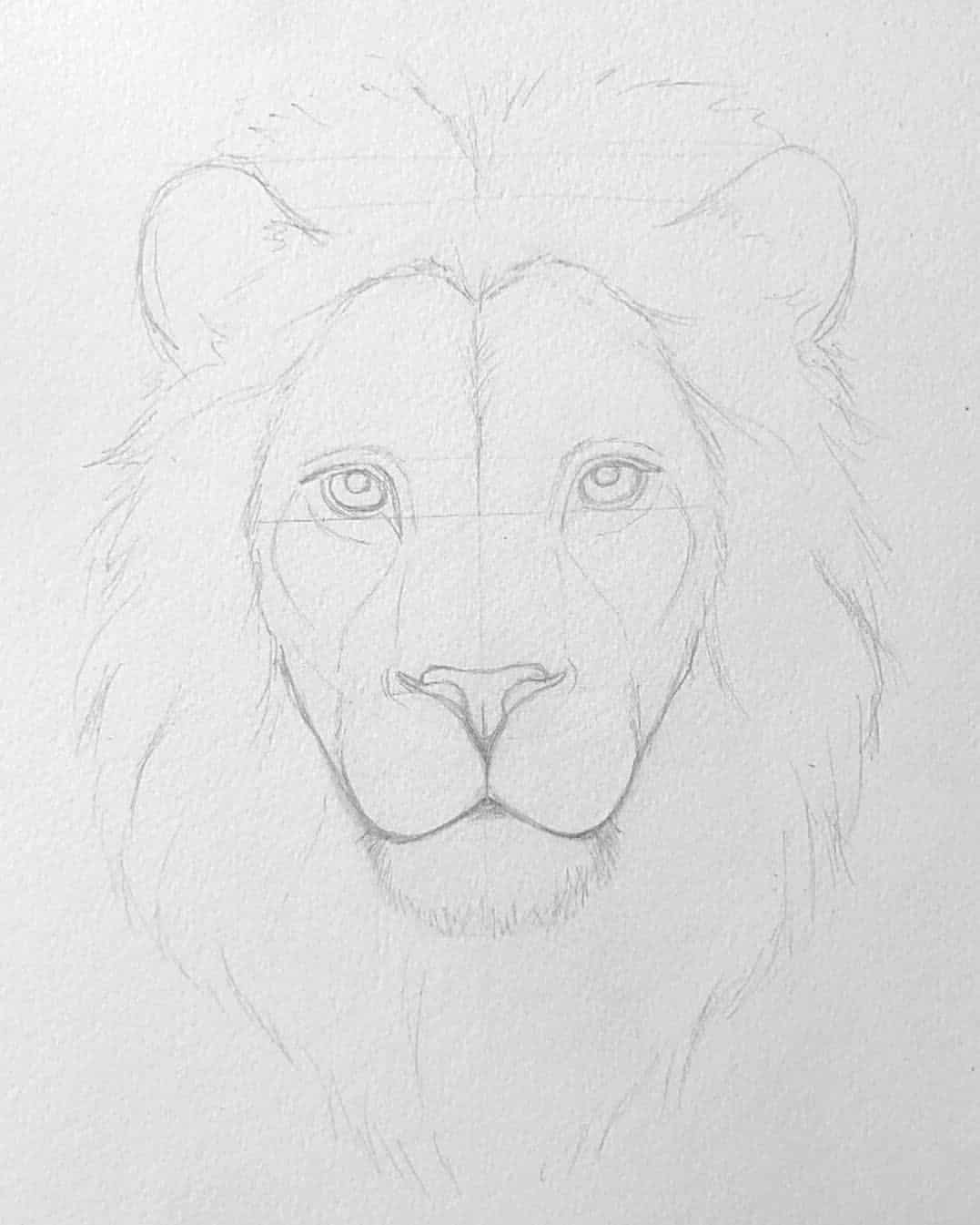 Fun and Detailed Lion Face Drawing Tutorial for You