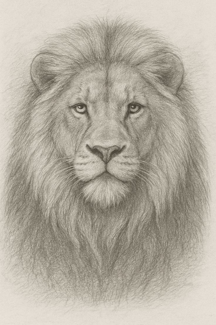 Fun and Detailed Lion Face Drawing Tutorial for You