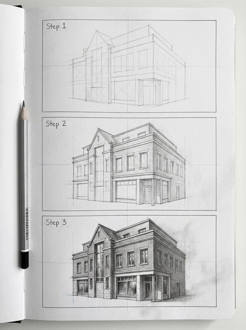 How to Draw in Architecture: Step-by-Step Techniques