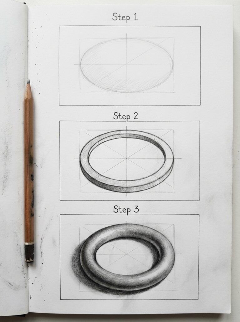 How to Draw a 3D Circle (Sphere) – Step-by-Step Guide