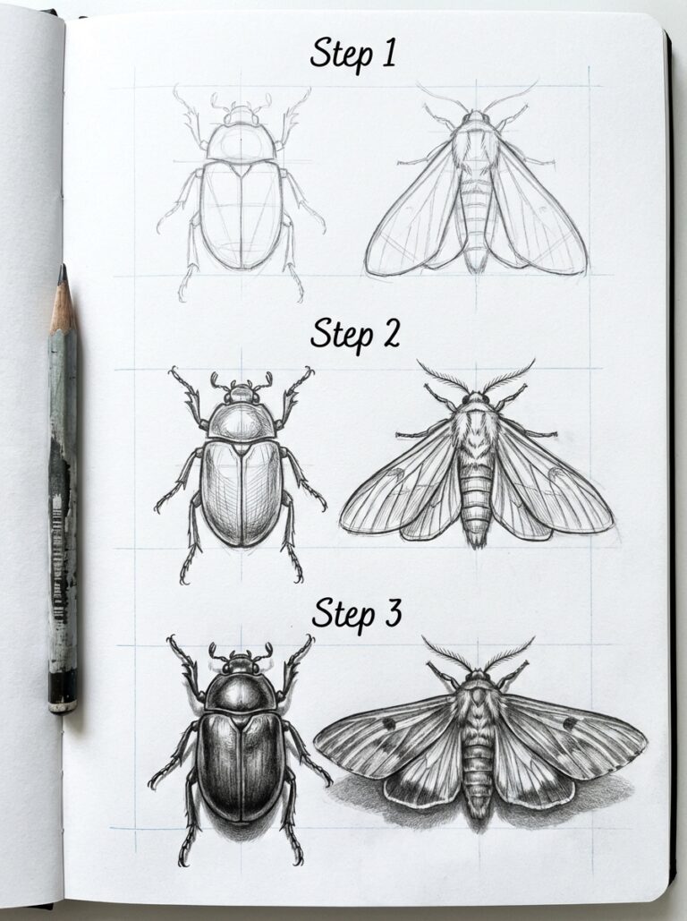 Learn How to Draw Insects: Fun & Simple Steps