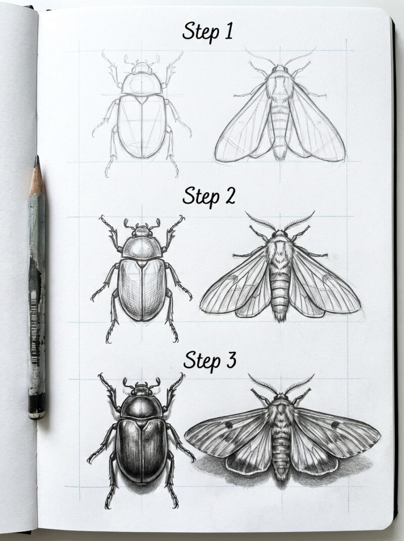 Learn How to Draw Insects: Fun & Simple Steps