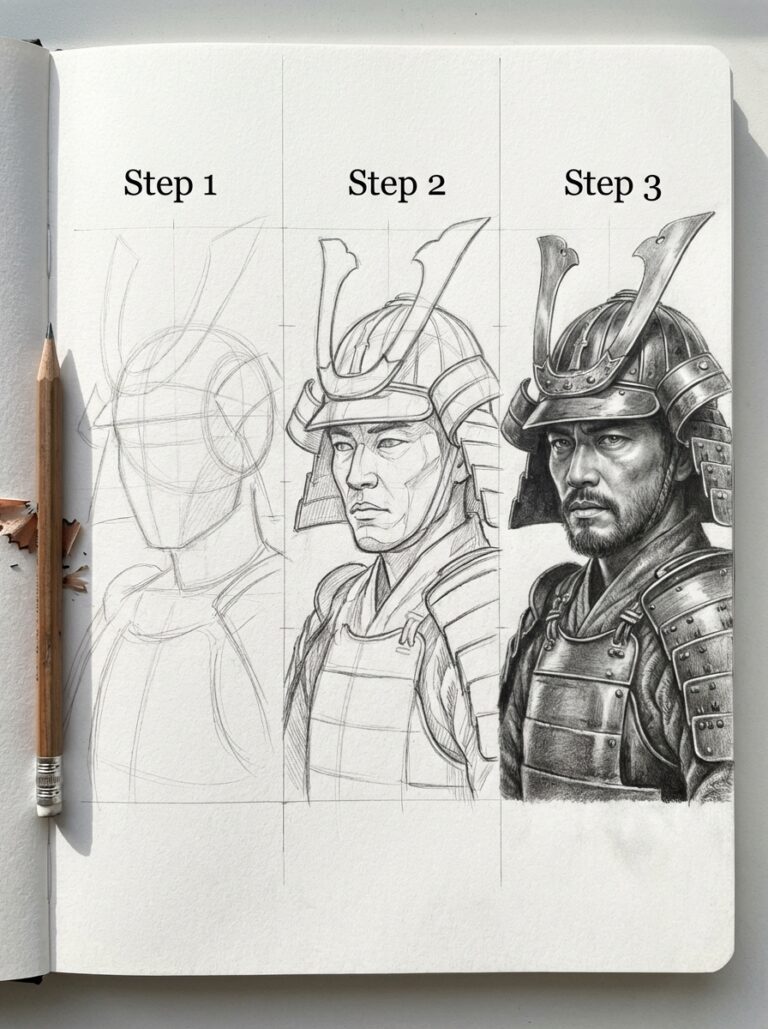 How to Draw a Samurai Step by Step Without Frustration