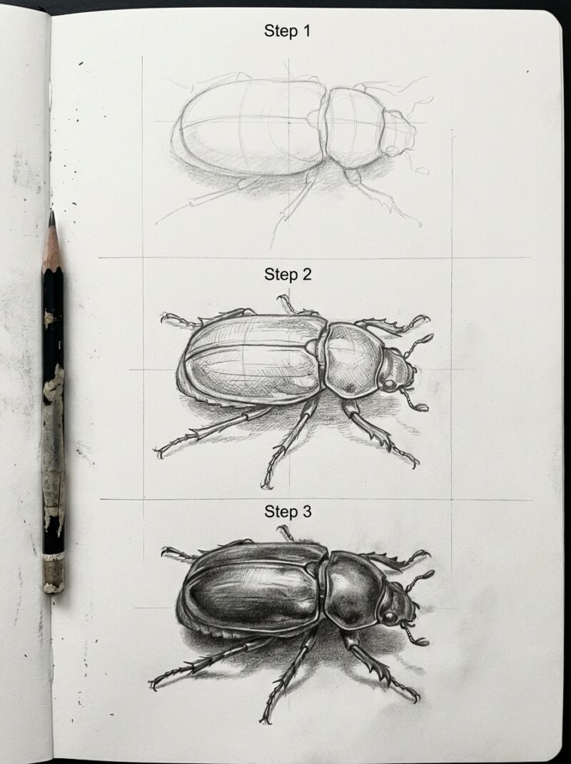 How to Draw Insects: Easy Step-by-Step Sketching Guide