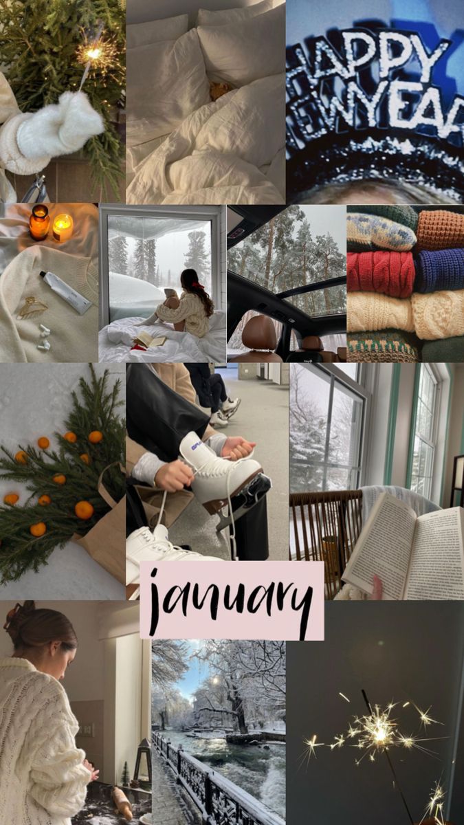 Where to Find Free January Collage Wallpapers for iPhone