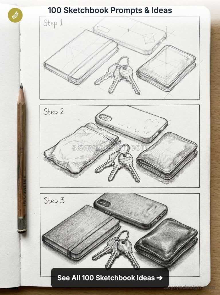 100 Sketchbook Prompts to Beat Art Block (2026)