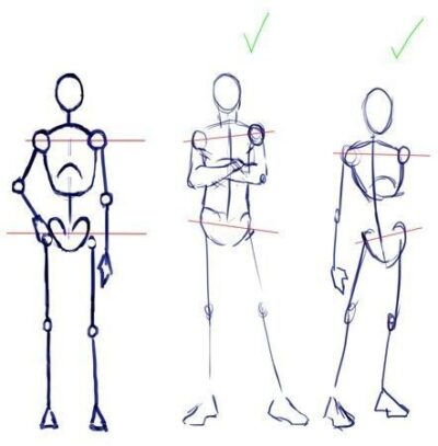 Body Drawing Base: Human Figure References & Guide