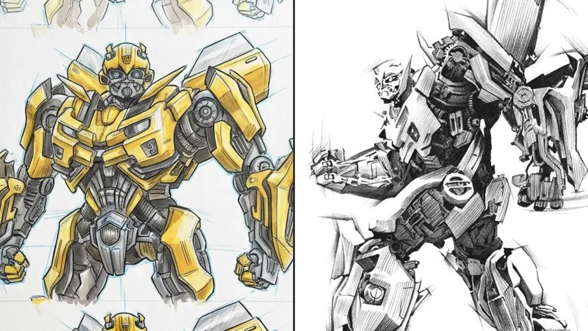 How to Draw Bumblebee Transformer | Step-by-Step Guide