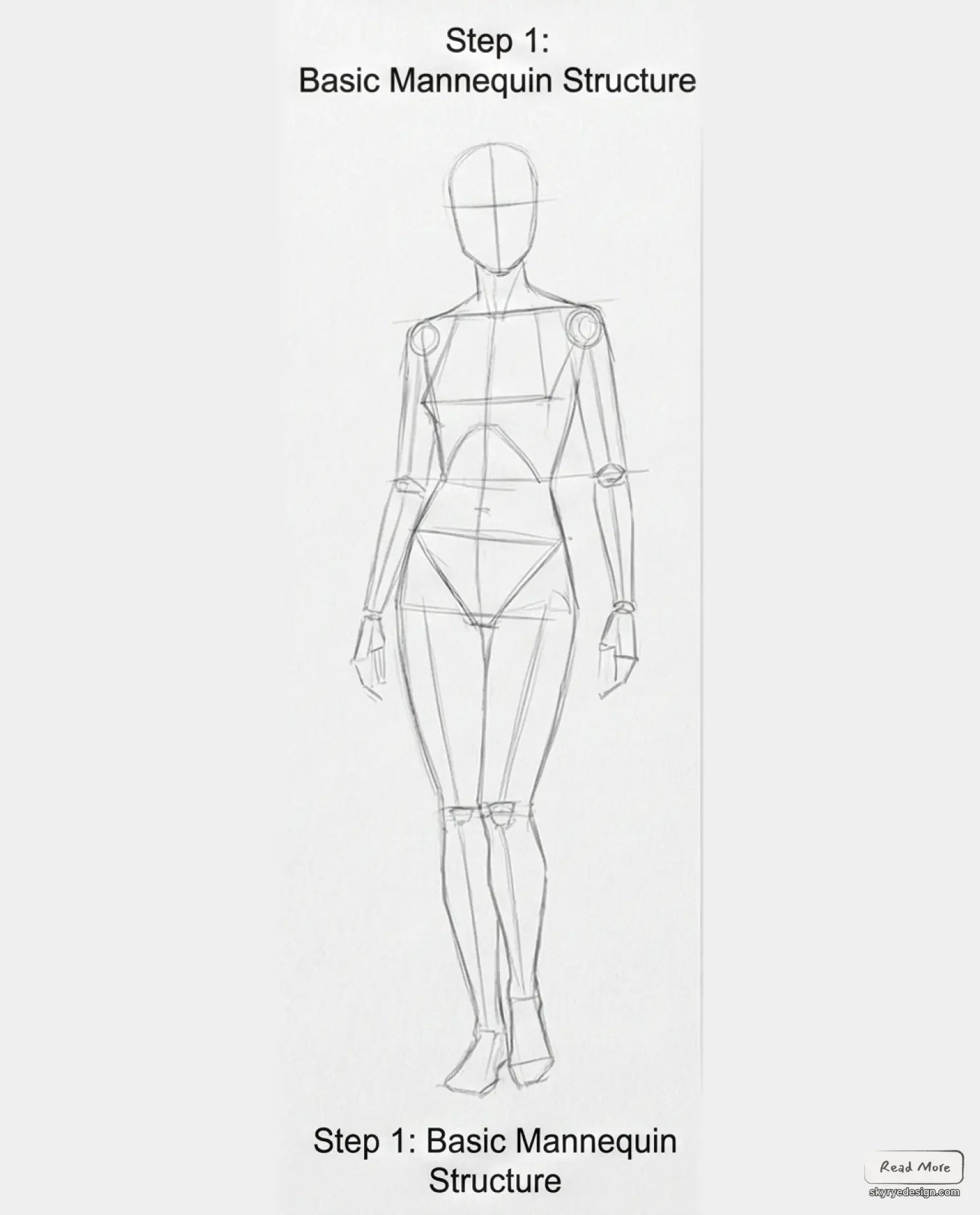 How To Draw Mannequin Step By Step