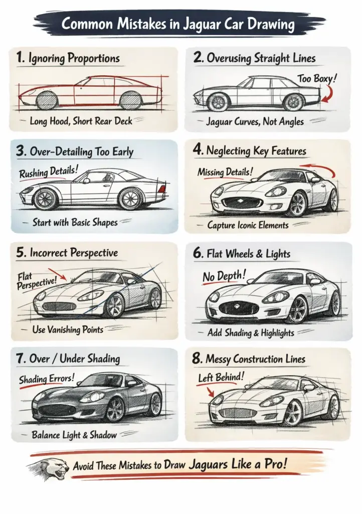 Jaguar Drawing: How to Illustrate 10 Legendary Car Models