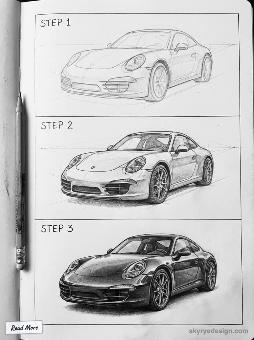 Mastering Porsche Drawing: Tips and Techniques for Aspiring Artists