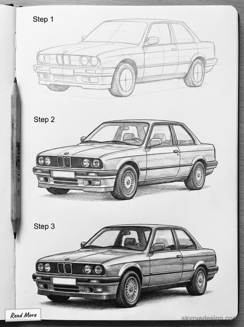BMW Drawing Guide: 10 Most Famous BMW Models of All Time