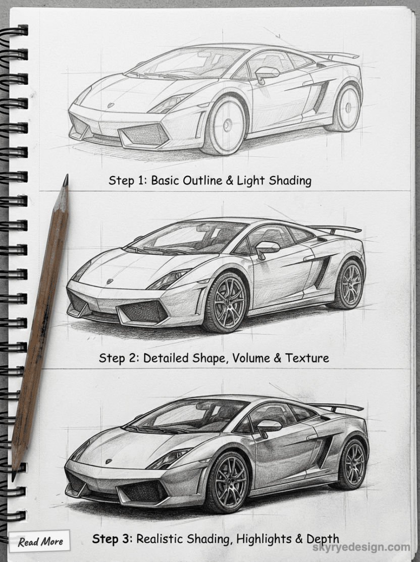 Top 10 Lamborghini Drawing Techniques for Artists