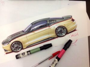 Ford Mustang Drawing: From Basic Shapes to Muscle Car Art