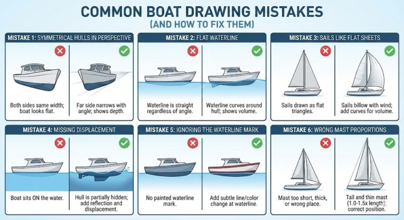 Boat Drawing: Hull Shapes & Step-by-Step Method (2026)