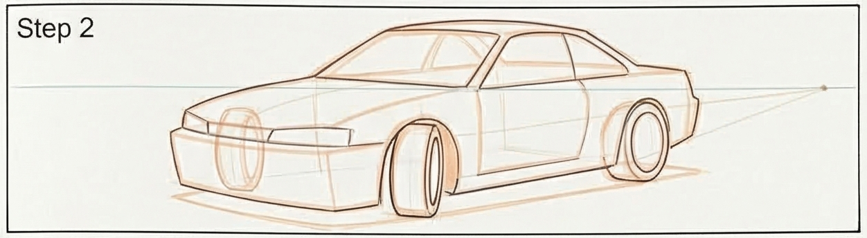 Drift Car Drawing: From Blank Page to Smoke & Stance