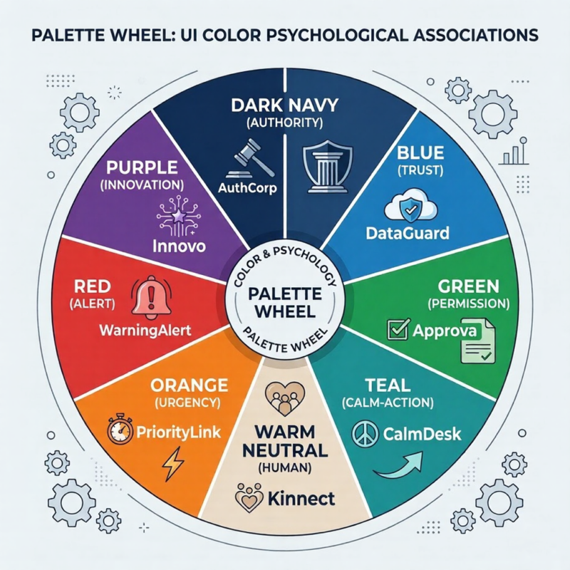UI/UX Color Palettes: HEX Codes, Psychology & Accessibility