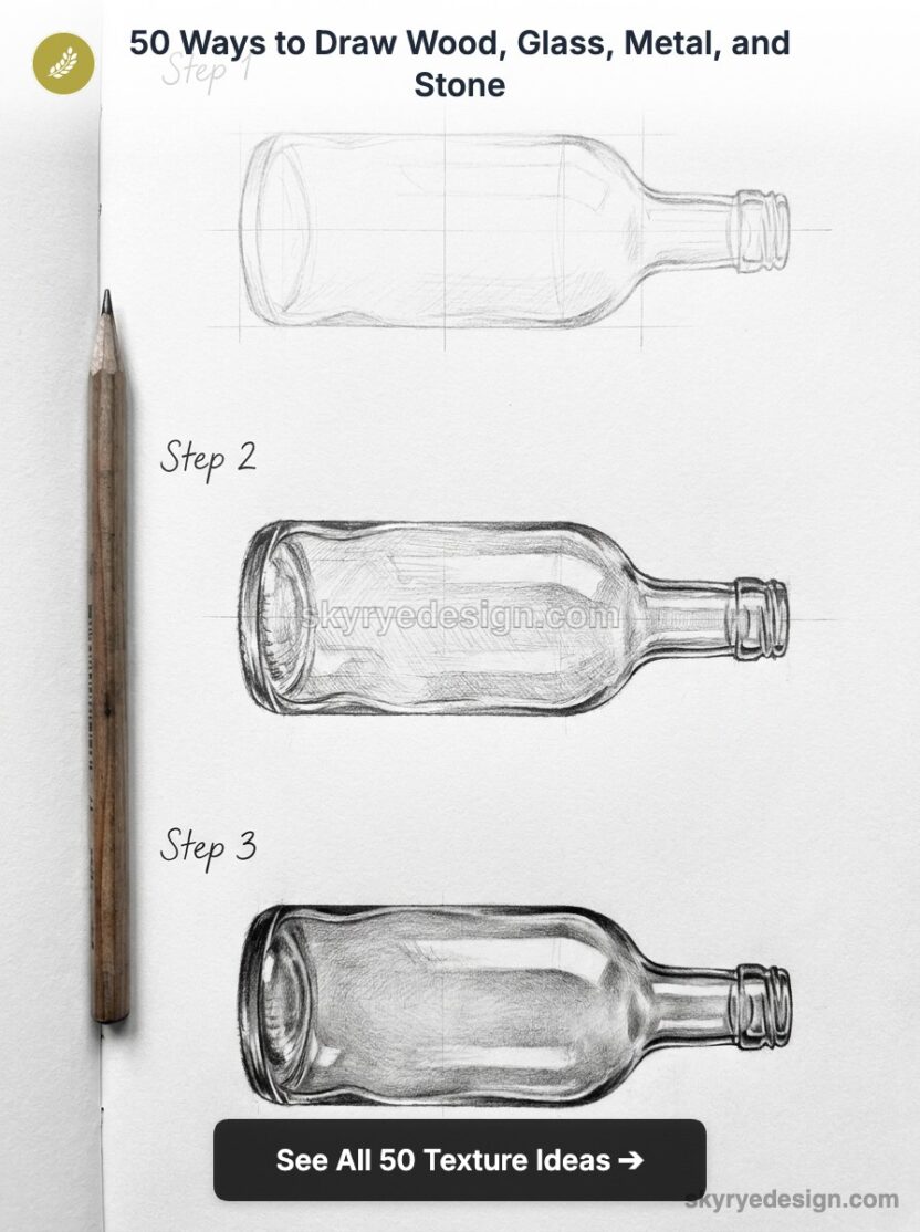 50 Ways to Draw Wood, Glass, Metal & Stone 2026