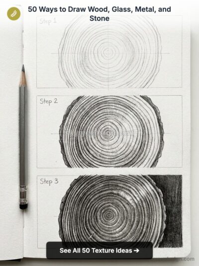 50 Ways to Draw Wood, Glass, Metal & Stone 2026