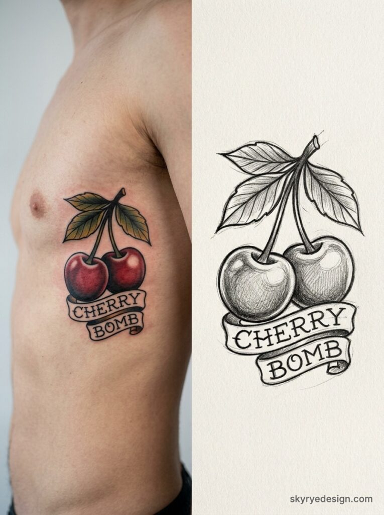 What Does a Cherry Tattoo Mean? History, Styles, and Designs
