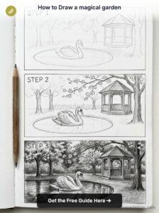 How to Draw a Magical Garden Scene: Step-by-Step Guide