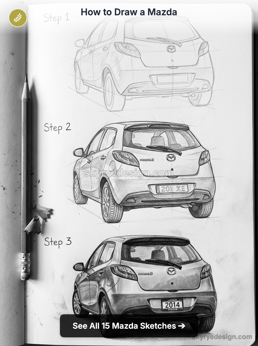 How to Draw a Mazda: 10 Models Step-by-Step (2026)