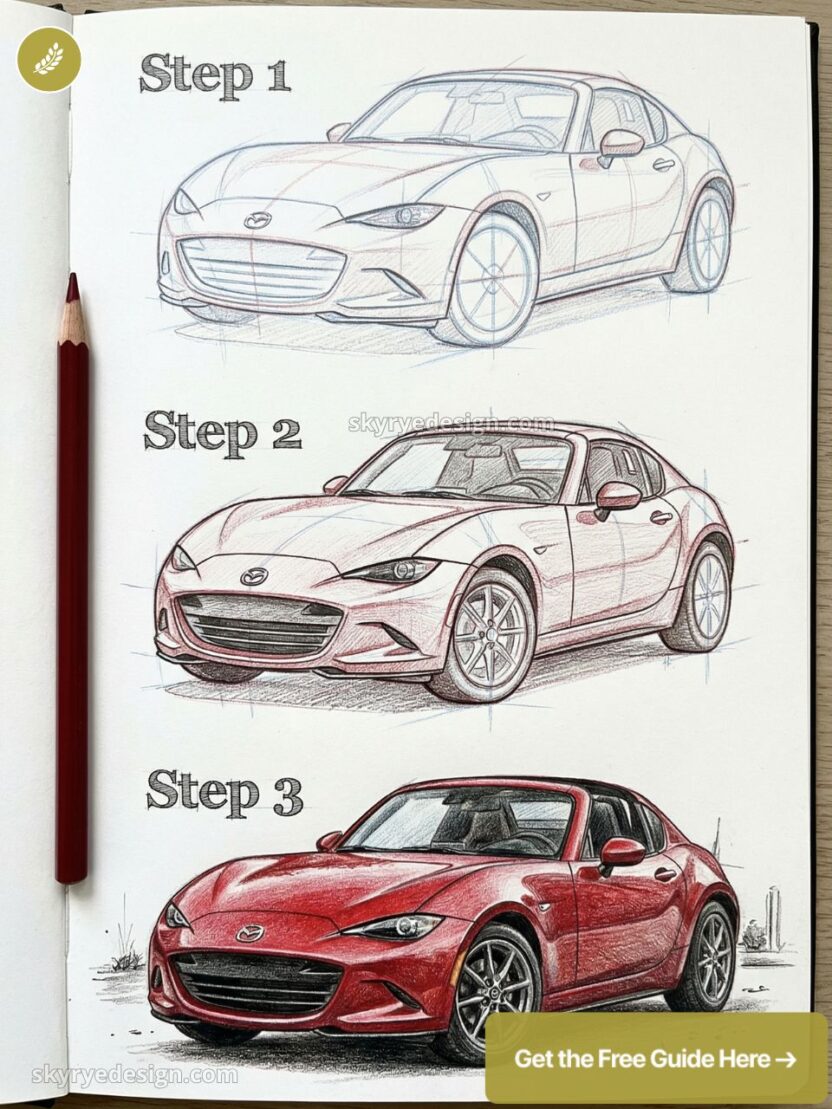 How to Draw a Mazda: 10 Models Step-by-Step (2026)